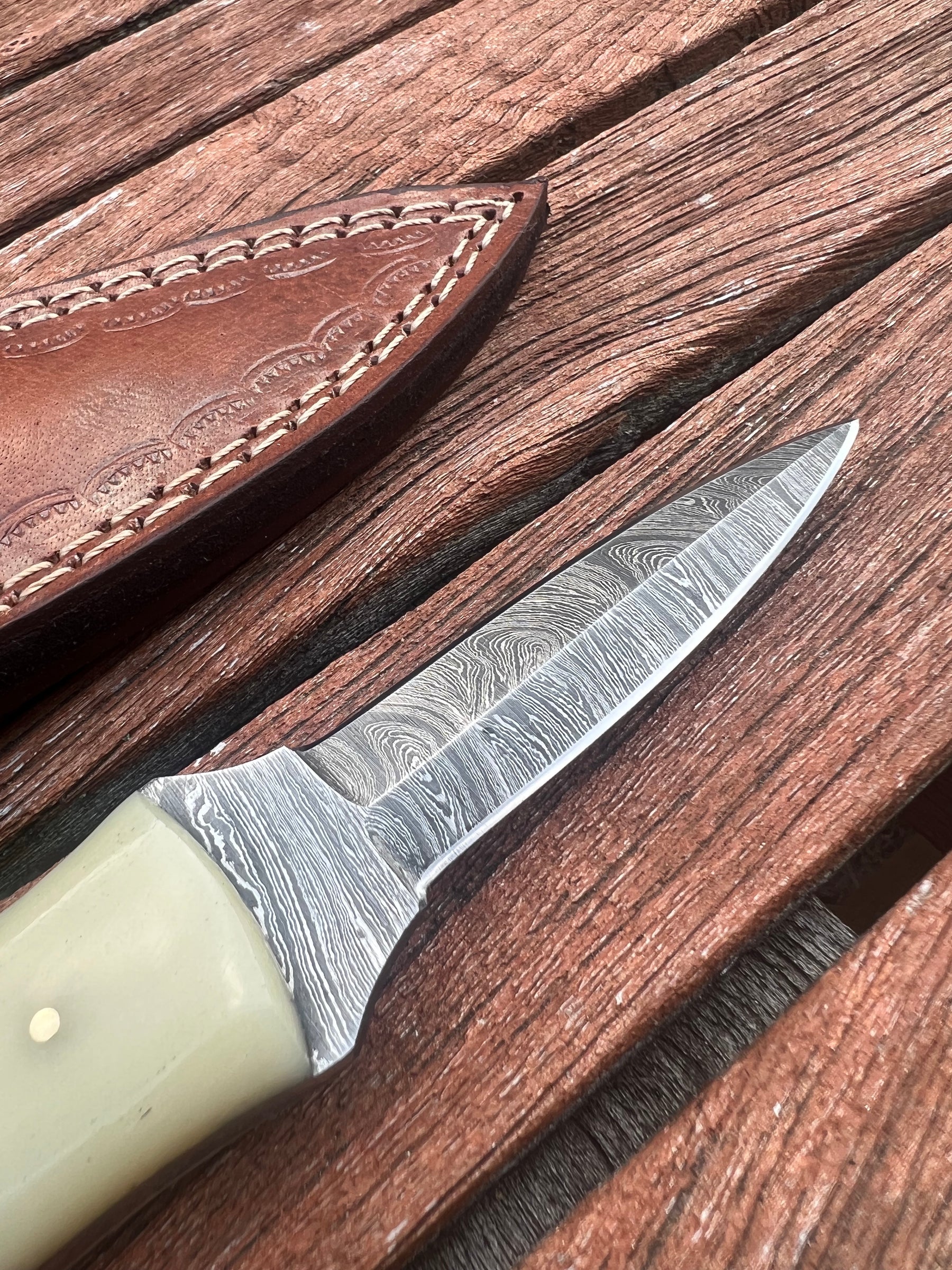 Ike Jime Knife - Damascus Steel Knife - Fishing Knife